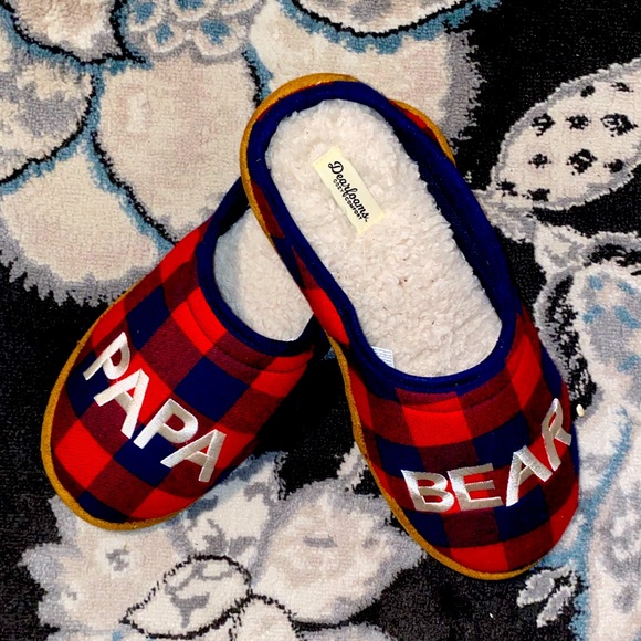 dearfoams | Shoes | Dearfoams Papa Bear Family Slippers House Shoe ...